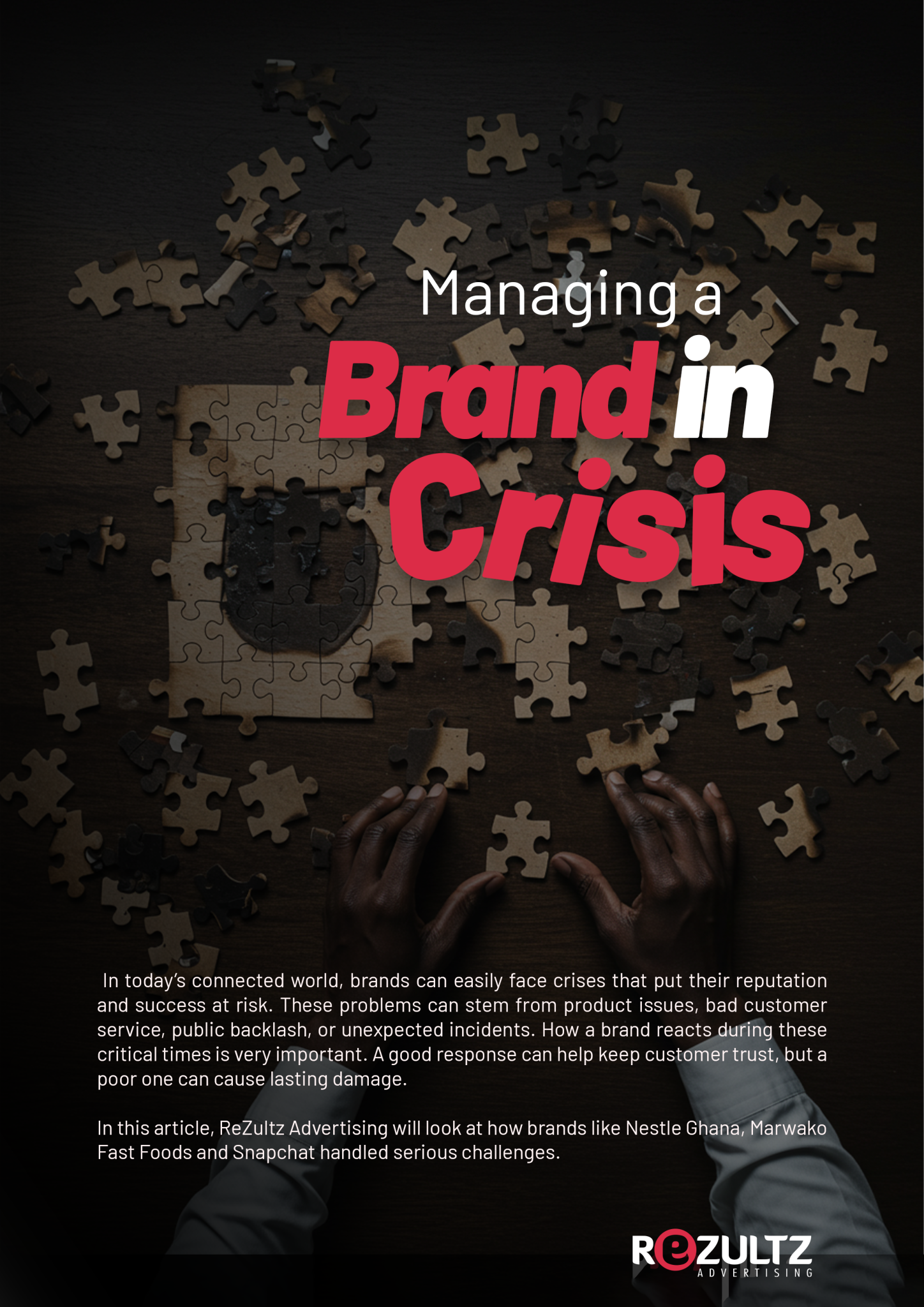 Managing A Brand in Crisis - ReZultz Advertising